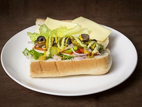 Veggie Delight Hub Sub - The Hub Delish